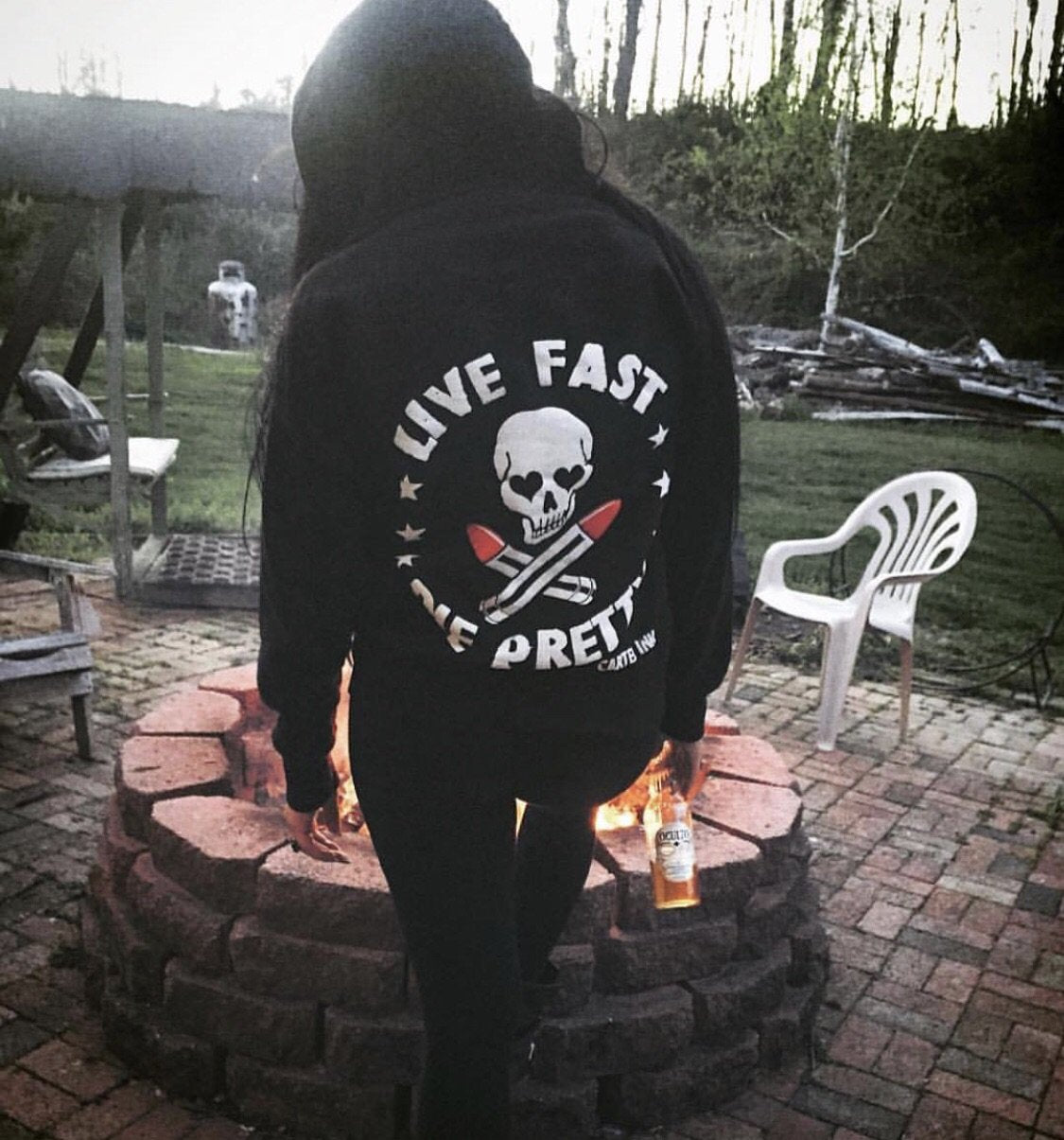 Live Fast Die Pretty - HOODIE